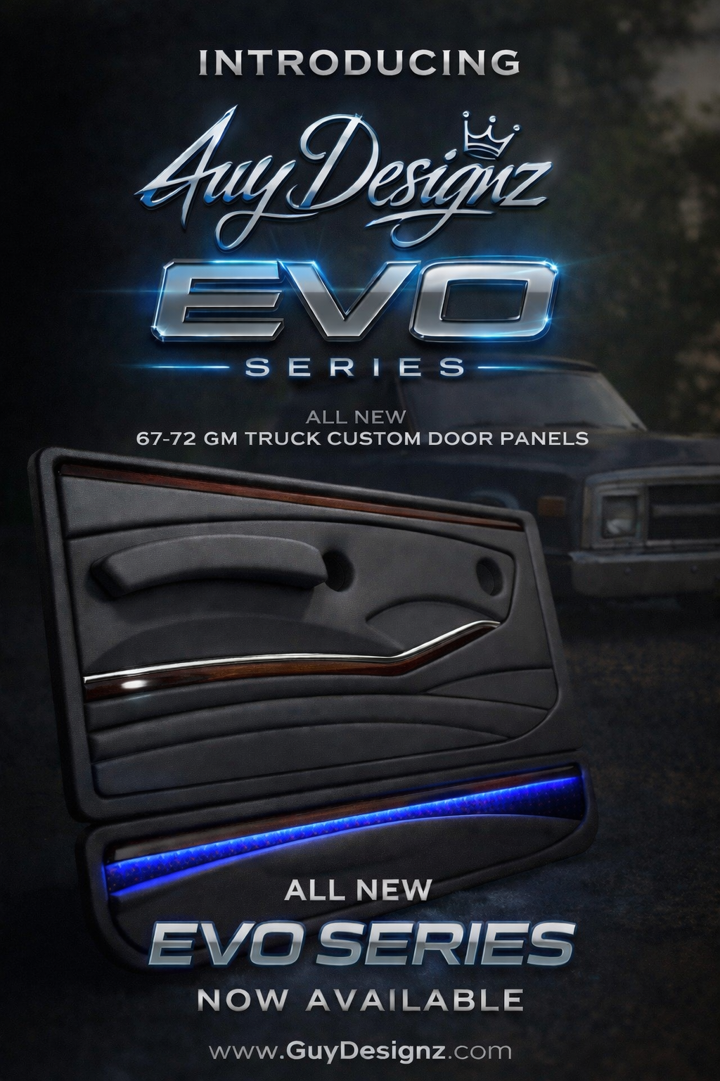 NEW EVO Series 67-72 Custom Door Panels – Guy Designz